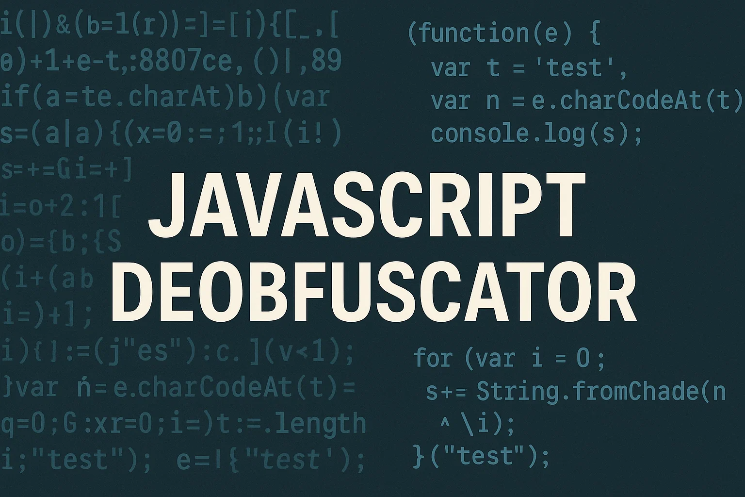 Free Online JavaScript DeObfuscator - Isloo Tools